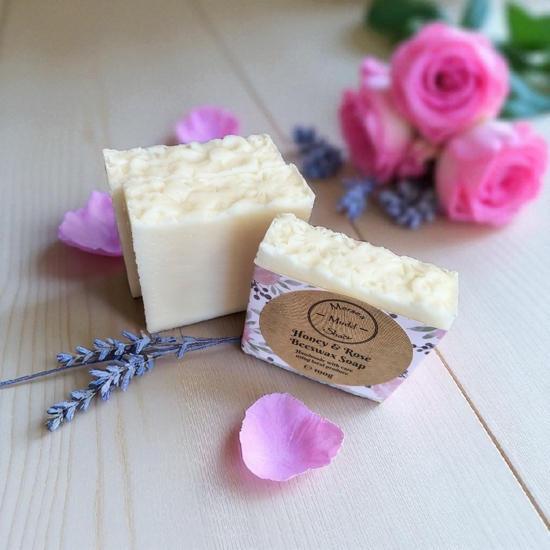 Honey & Rose Beeswax Soap – Mersea Mudd Shack